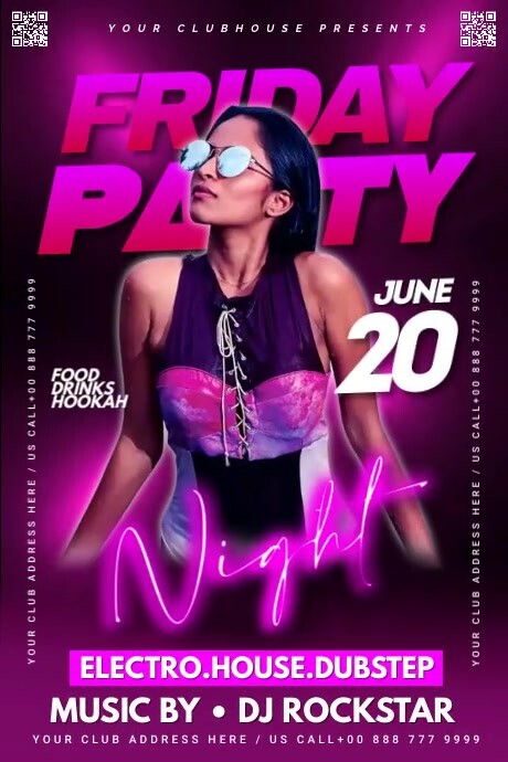 FRIDAY NIGHT PARTY Template | PosterMyWall