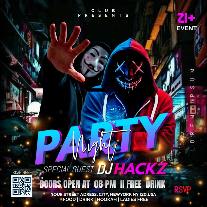 Friday Night Party Template | PosterMyWall