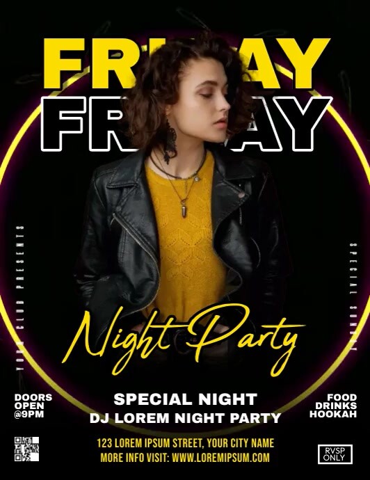 Friday Night Party Template | PosterMyWall