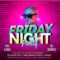 Friday Night Party Design Template | PosterMyWall