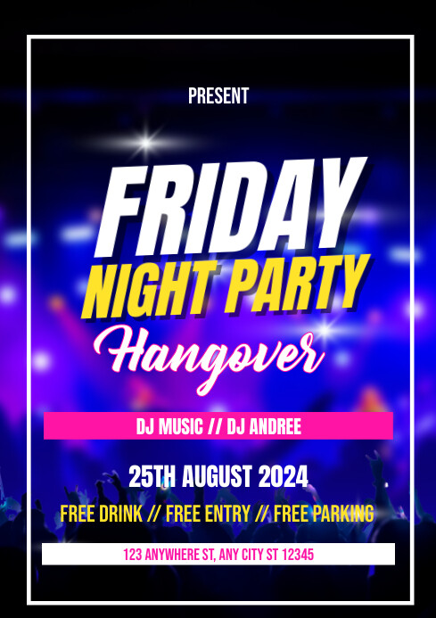 friday night party Template | PosterMyWall
