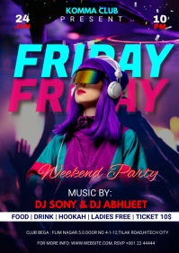 FRIDAY NIGHT PARTY Template | PosterMyWall