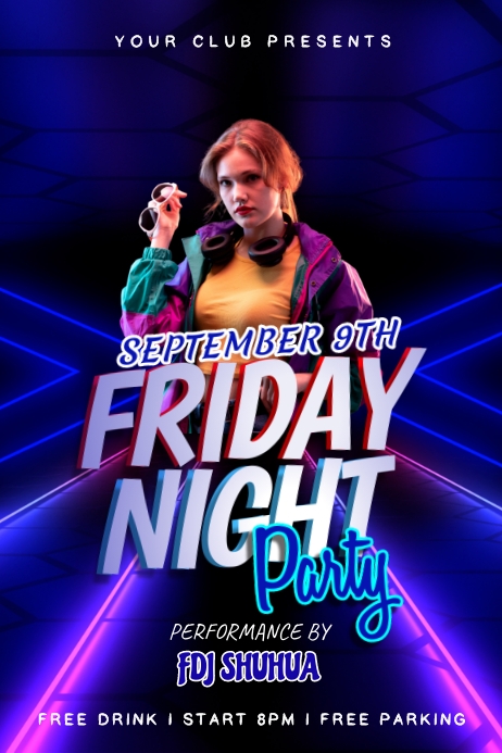 friday night party Template | PosterMyWall