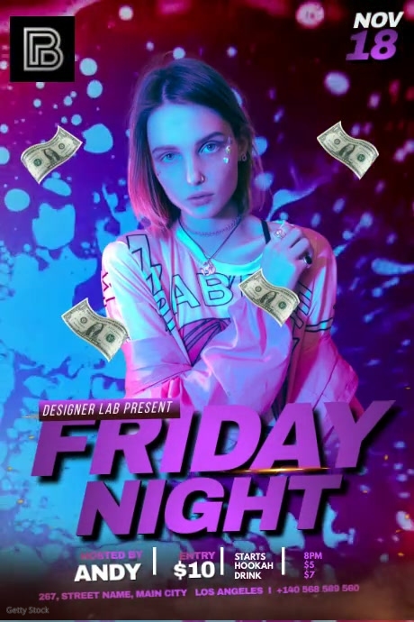 Friday Night Party Template | PosterMyWall
