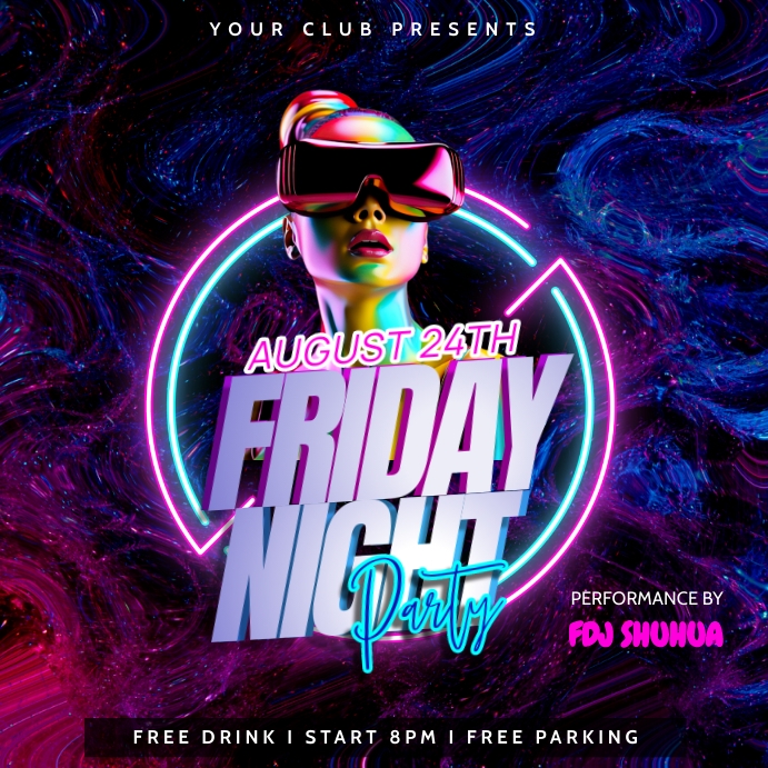 Plantilla de friday night party | PosterMyWall