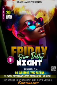 Friday night party Template | PosterMyWall