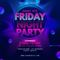 FRIDAY NIGHT PARTY FLYER POSTER Template | PosterMyWall
