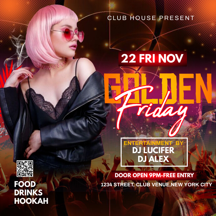 Friday night party Template | PosterMyWall