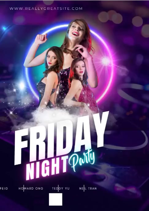 Friday Night Party Template | PosterMyWall