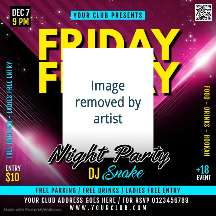 Copy of Friday night party | PosterMyWall