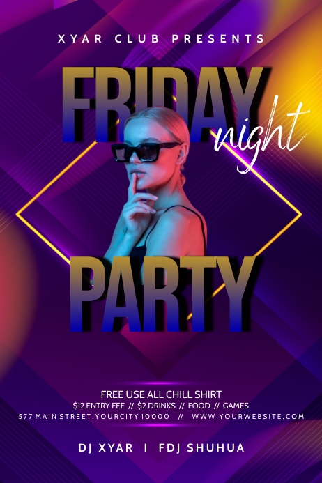 friday night party Template | PosterMyWall