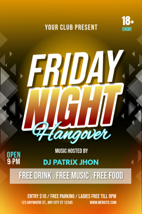 friday night party Template | PosterMyWall