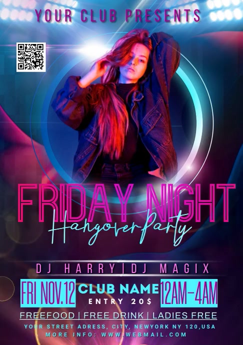 friday night party Template | PosterMyWall