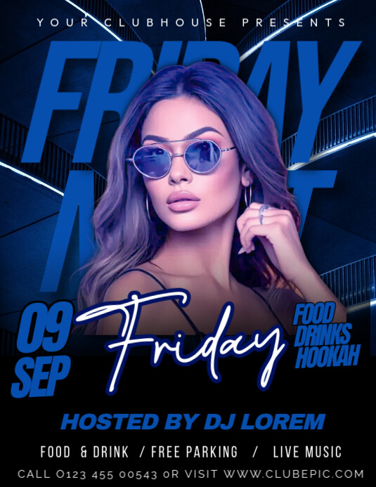 Friday Night Party Flyer (us Letter) Flyer (u Template | PosterMyWall