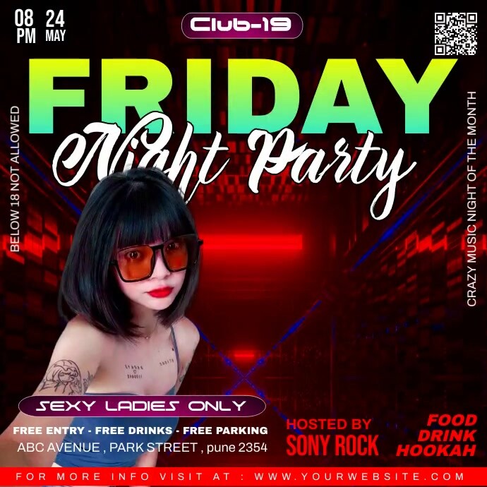 friday night party flyer Template | PosterMyWall