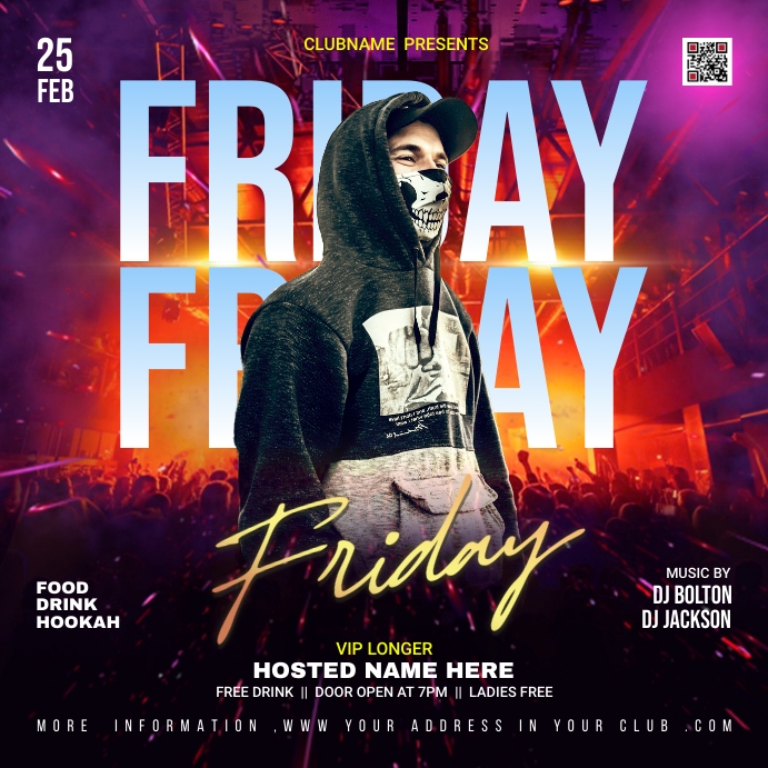 friday night party flyer Template | PosterMyWall