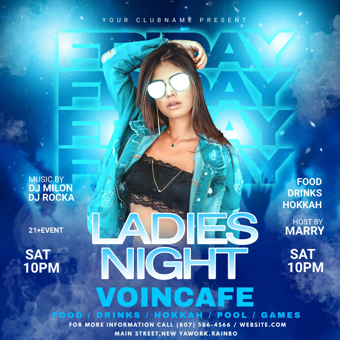 Friday Night Party Flyer Template | PosterMyWall