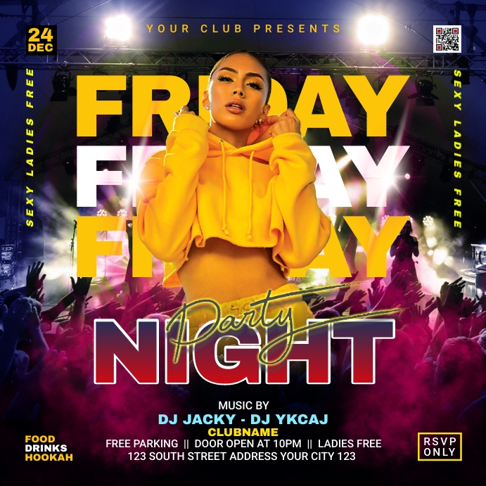 friday night party flyer Template | PosterMyWall