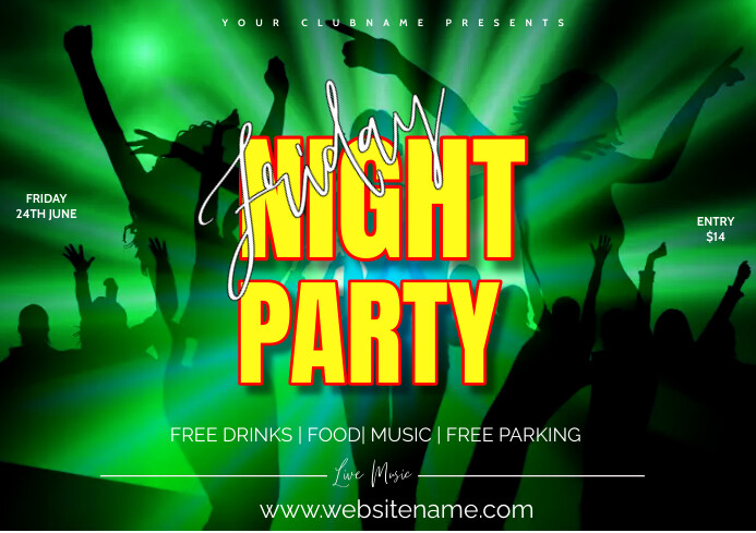 Friday night party poster Template | PosterMyWall