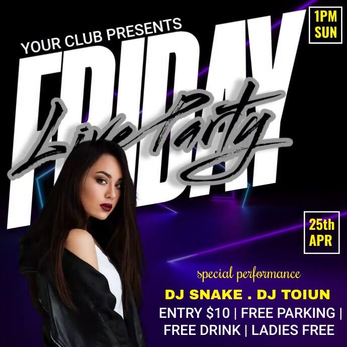 friday night party/sexy nights Template | PosterMyWall