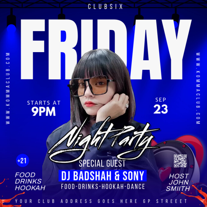 friday night party/sexy nights Template | PosterMyWall