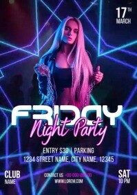 Friday Night Poster Template | PosterMyWall