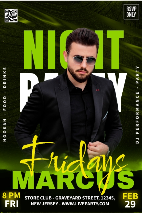 Friday Night Poster Template | PosterMyWall