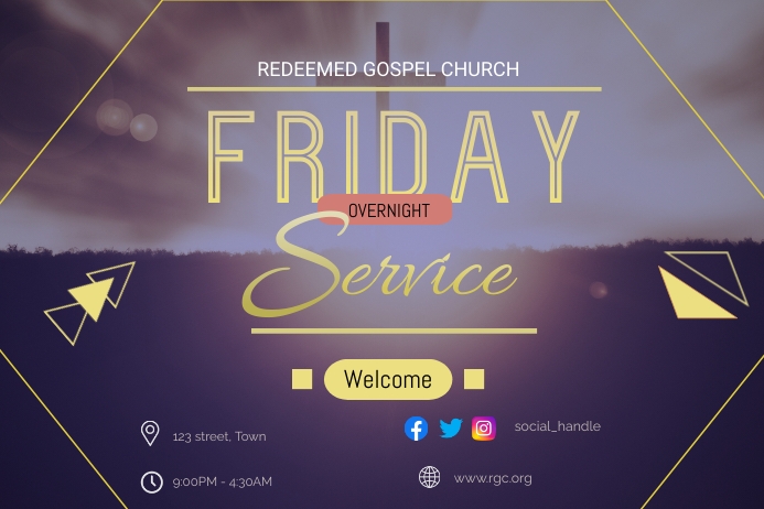 Friday Night service Template | PosterMyWall