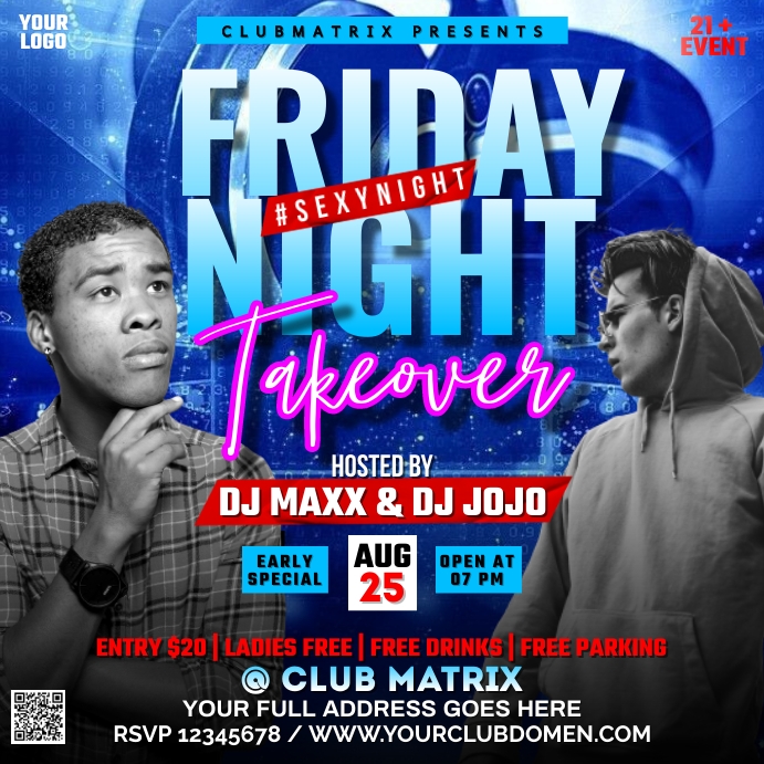 Copy of Friday night takeover | PosterMyWall