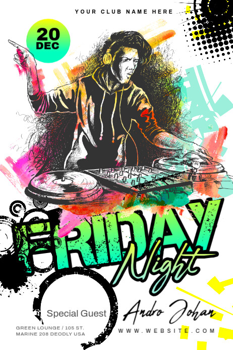 Friday Night Template | PosterMyWall