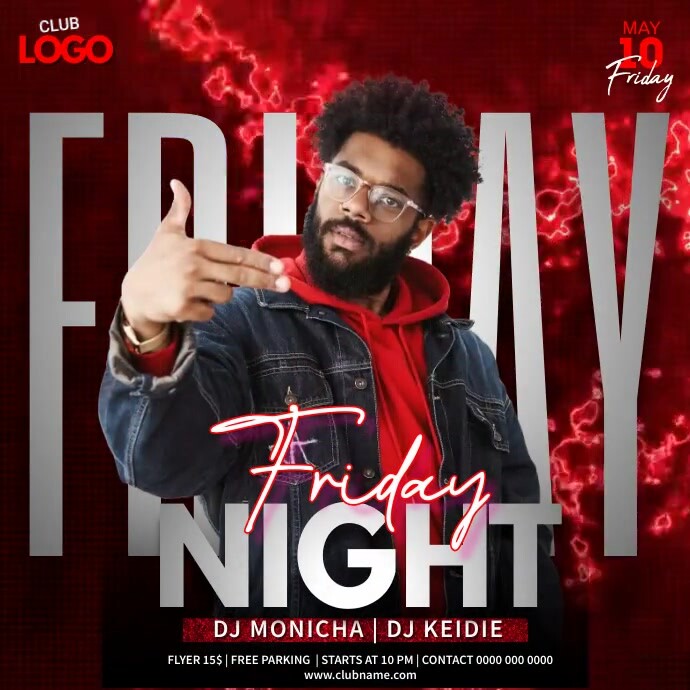 Plantilla de Friday Night Template | PosterMyWall