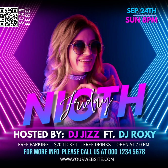 Modèle Friday Night Template | PosterMyWall