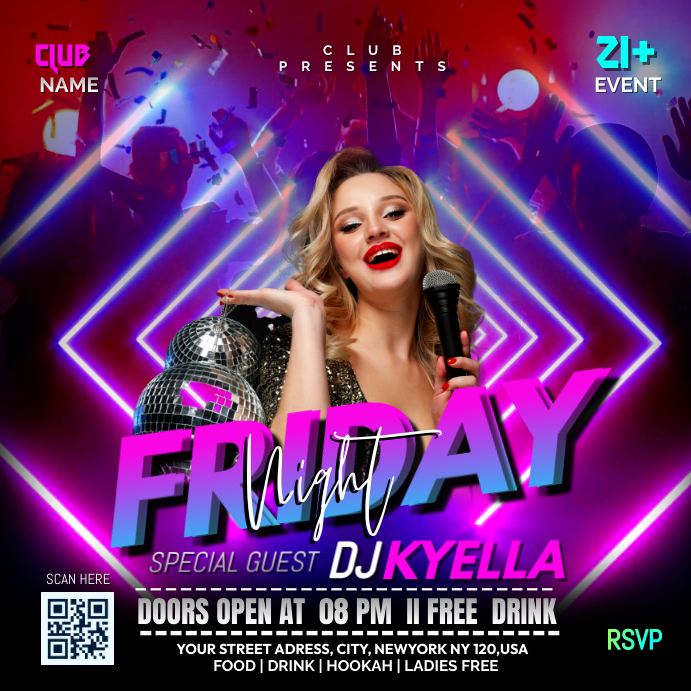 Friday Night Template | PosterMyWall