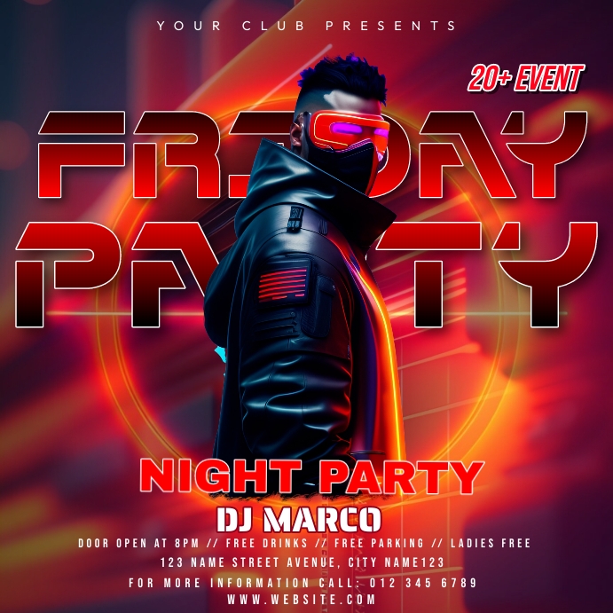 Copy of Friday Night Template | PosterMyWall