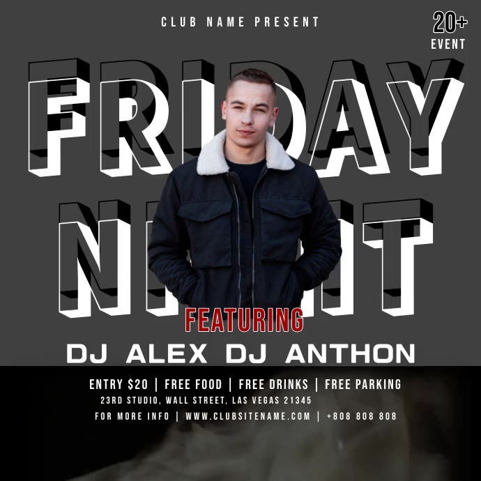 Friday Night Video Ads Template | PosterMyWall
