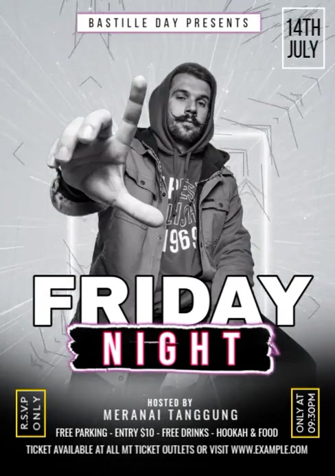 Friday Night Video Template | PosterMyWall