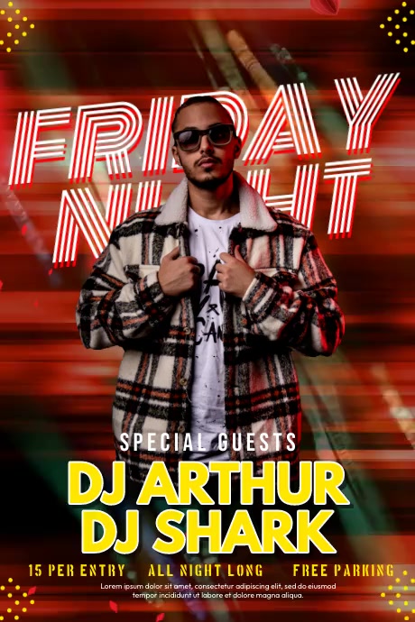 Friday Night Video Template | PosterMyWall