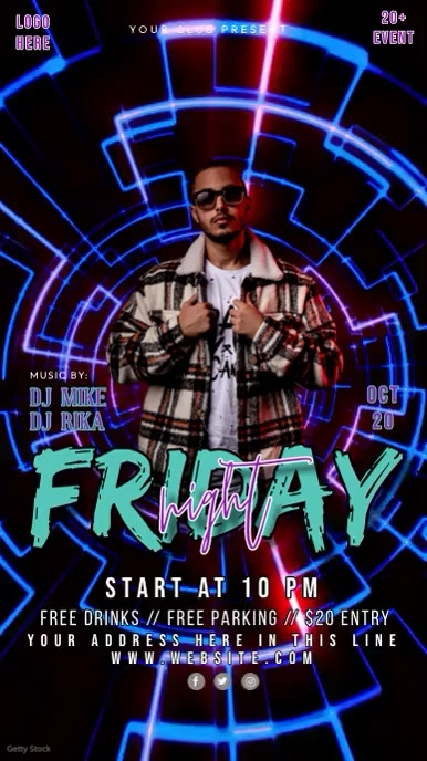 Friday Night Video Template | PosterMyWall