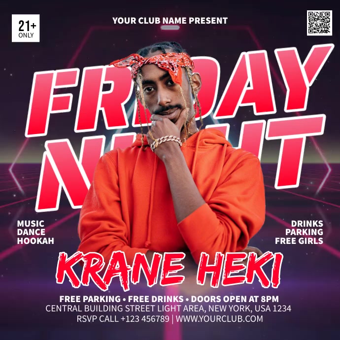 Friday Night Video Template | PosterMyWall