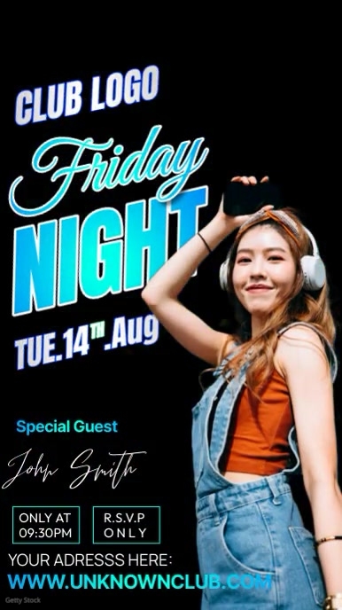Friday Night Video Template | PosterMyWall