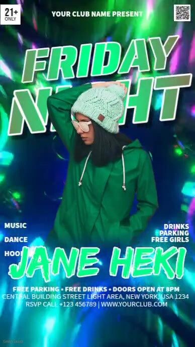 Friday Night Video Template | PosterMyWall