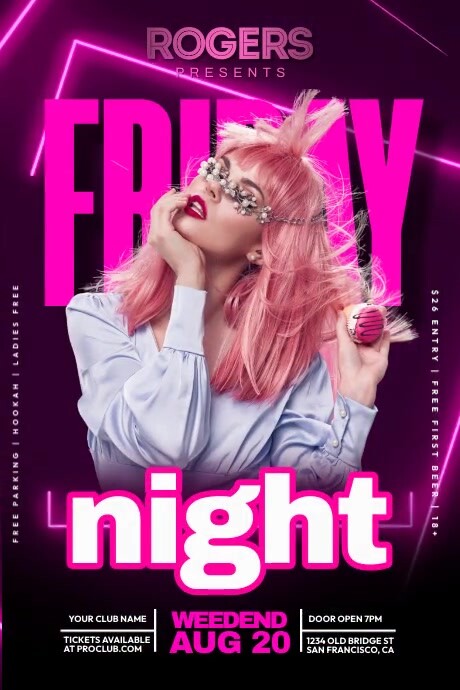 Friday Night Video Template | PosterMyWall