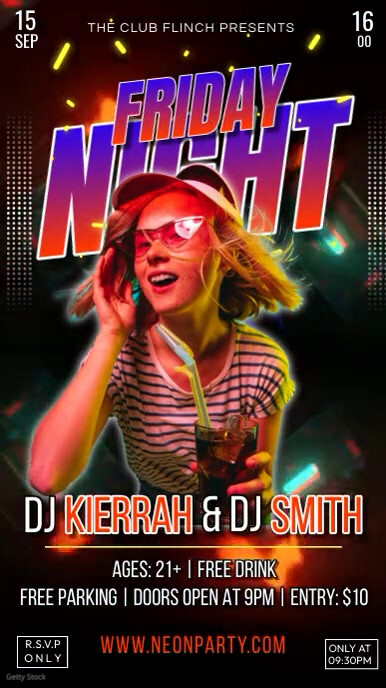 Friday Night Video Template | PosterMyWall