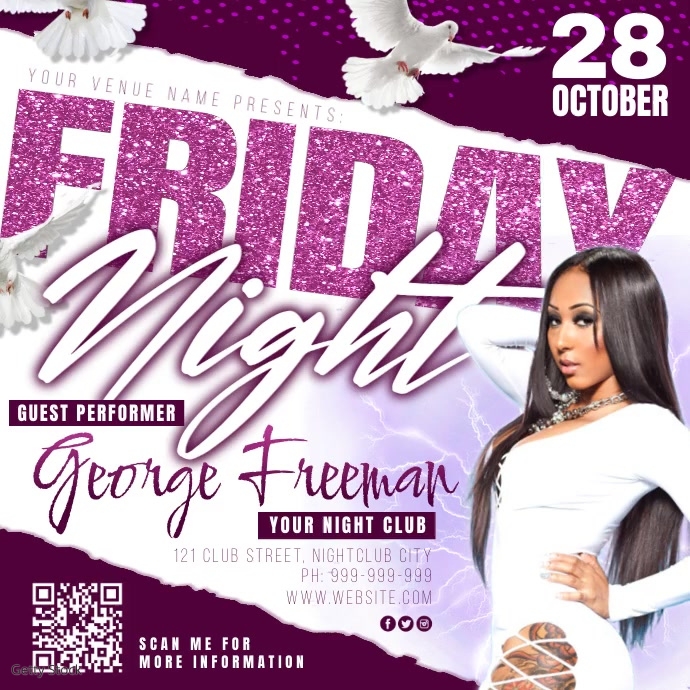 Friday Night Video Poster Template | PosterMyWall