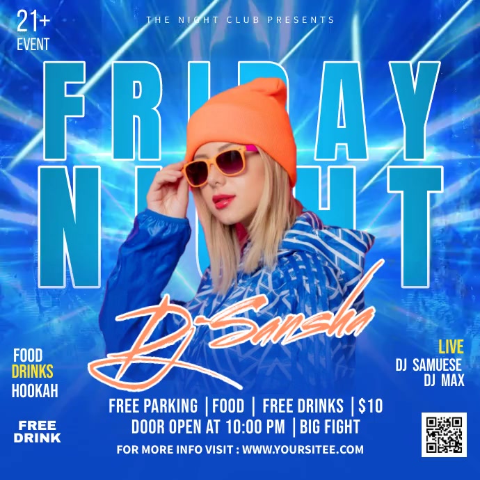 Friday Night Video Template | PosterMyWall