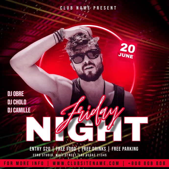 Friday Night Video Template | PosterMyWall