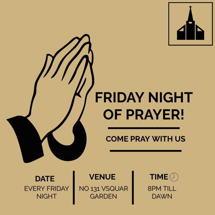 Friday night vigil Template | PosterMyWall