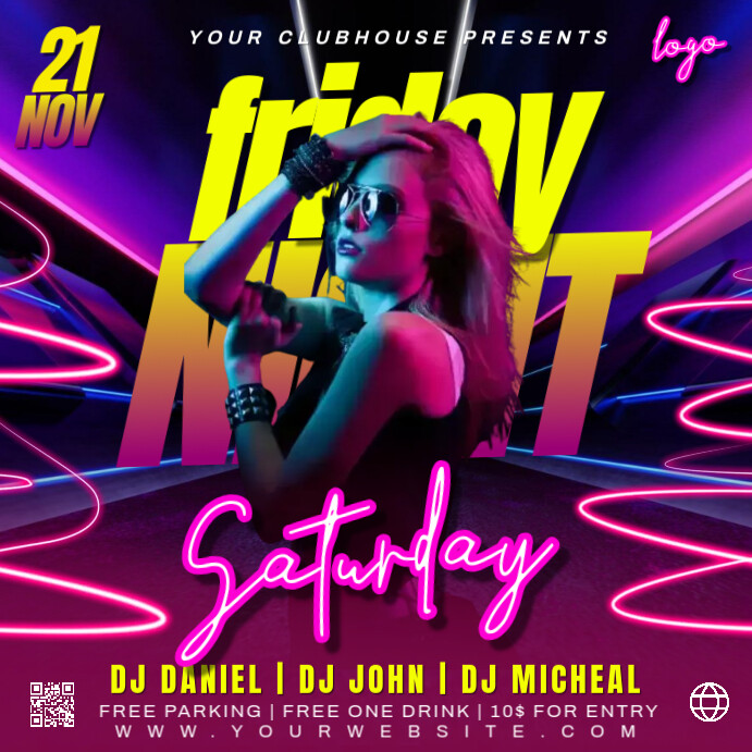 friday night.a Template | PosterMyWall
