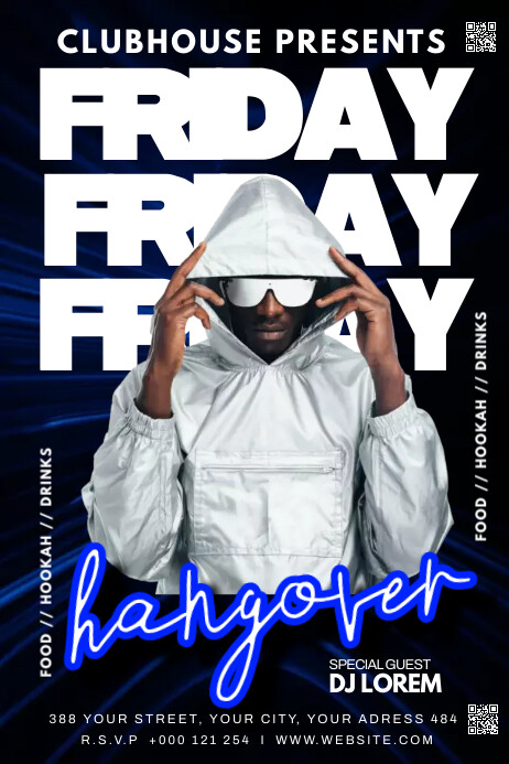Plantilla de friday night.a | PosterMyWall