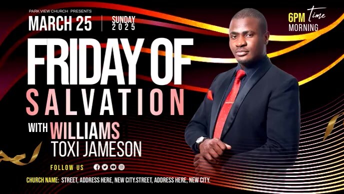 Plantilla de FRIDAY OF SALVATION | PosterMyWall